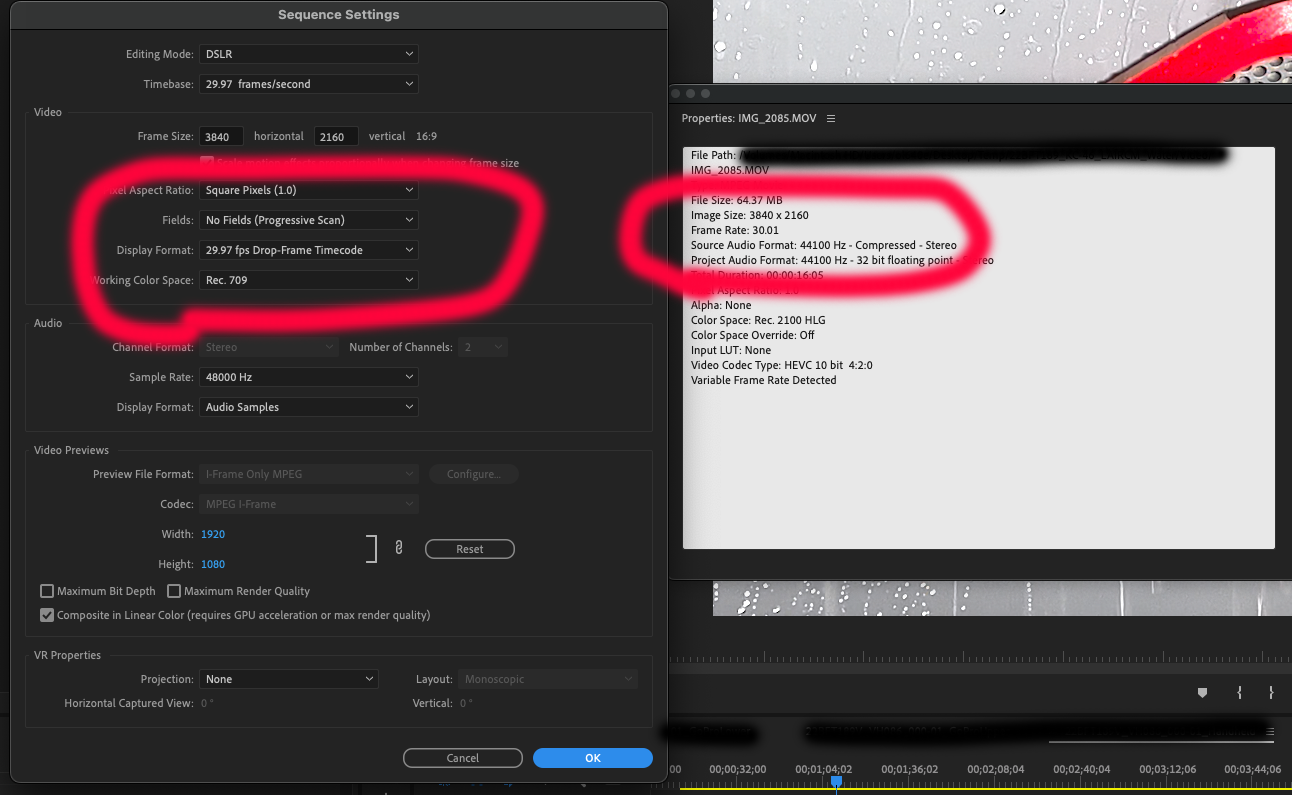 Timecode Time Display defaults to 60 non drop fram... - Adobe Product Community - 13367424